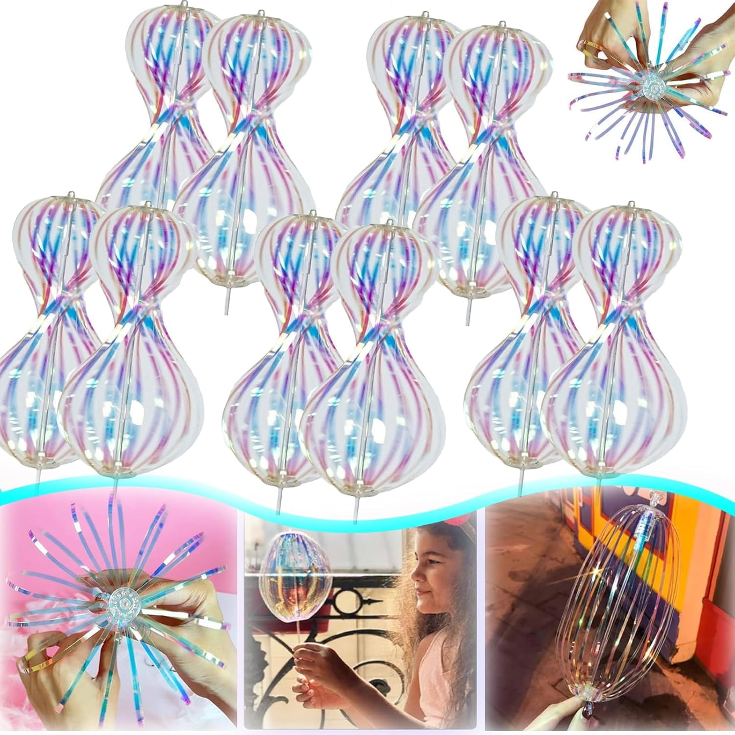 Rainbow Spinner Toy, Rainbow Twirler, Magic Rainbow Spinner, Magic ...