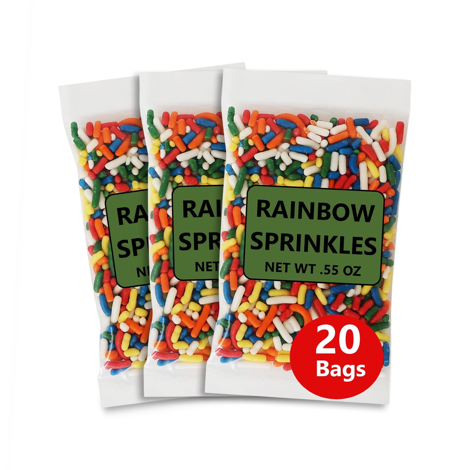 Rainbow Sprinkles in Individual BDF32 Portion Packets - Ready-to-Use ...