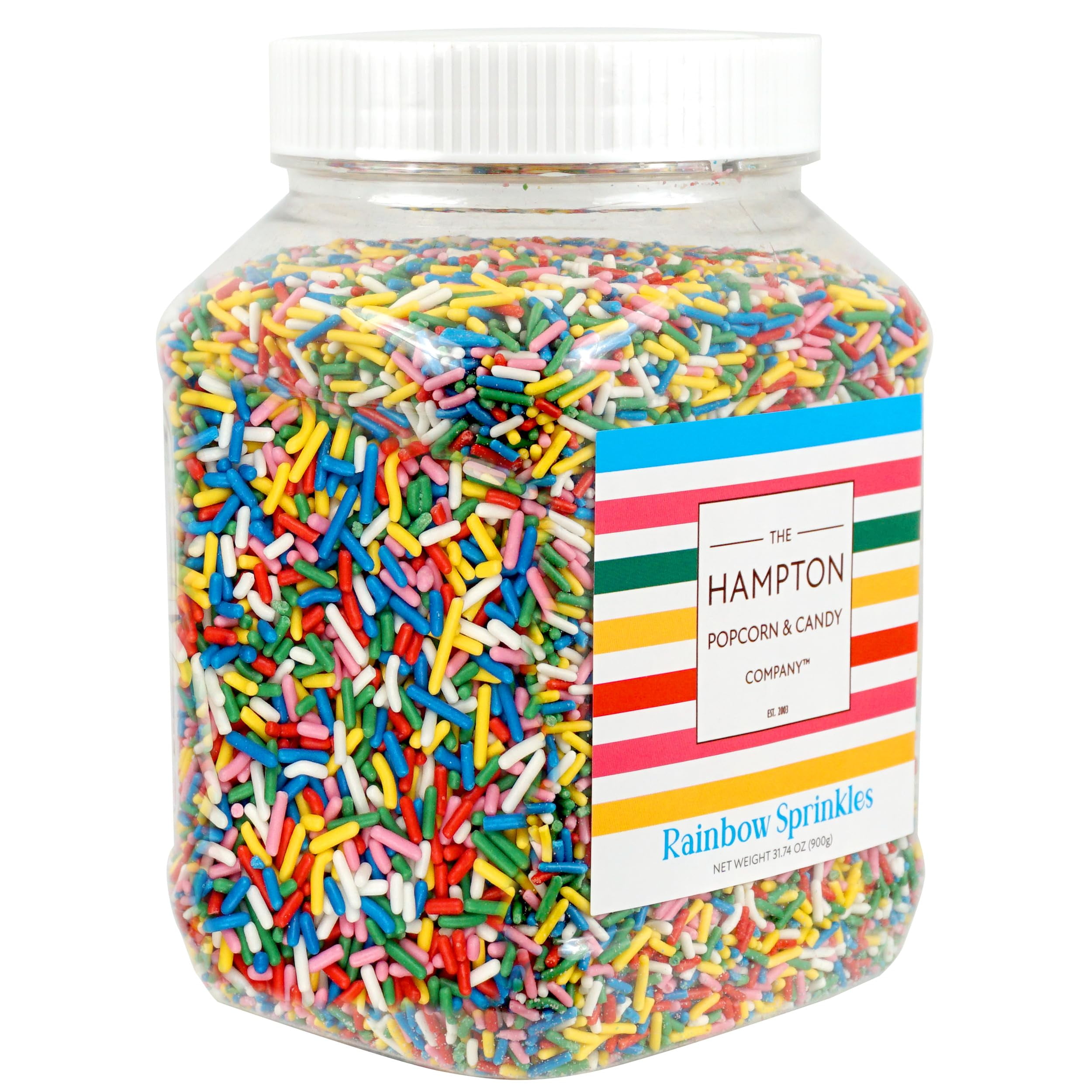 Rainbow Sprinkles Jimmies 1.98 Pounds Container, Sprinkles For Cake ...