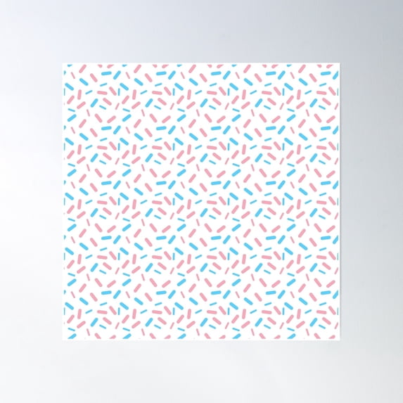 Rainbow Sprinkles Transgender Pride Flag Poster Wall Art, Modern Wall ...
