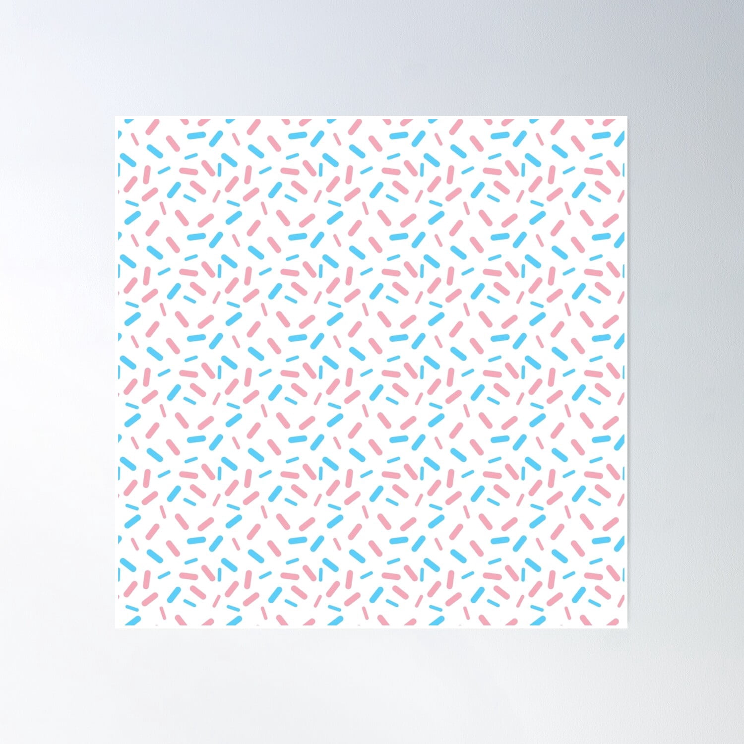 Rainbow Sprinkles Transgender Pride Flag Poster Wall Art, Modern Wall ...