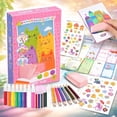 Rainbow Squeeze Art Kit – Magic Scratch Paper Art Set with Squeegee, 20 ...