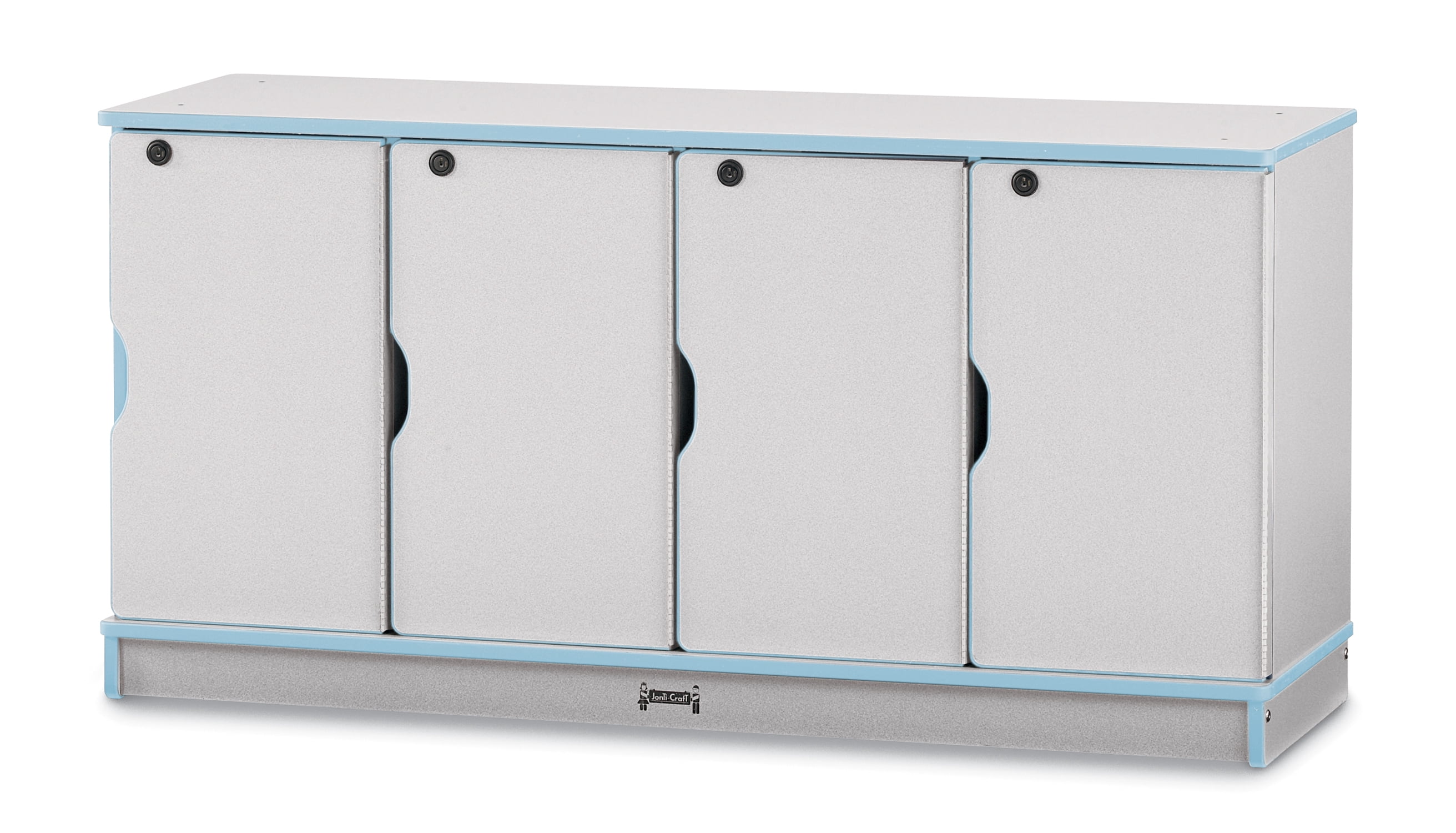 Stacking Lockable Lockers - Single Stack - Coastal Blue - Walmart.com
