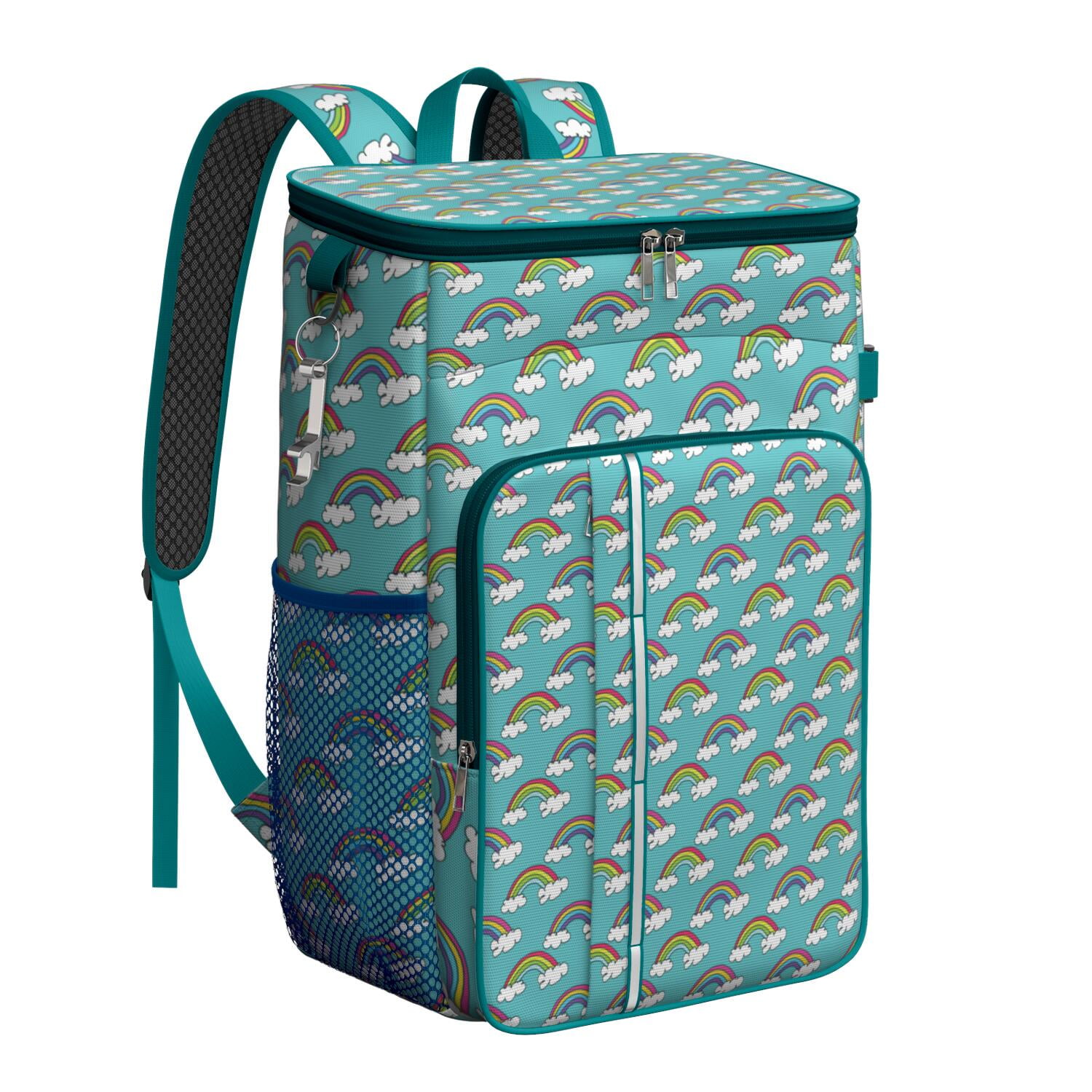 Rainbow Starry Insulated Cooler Backpack for Kids, Cute Fun Design ...