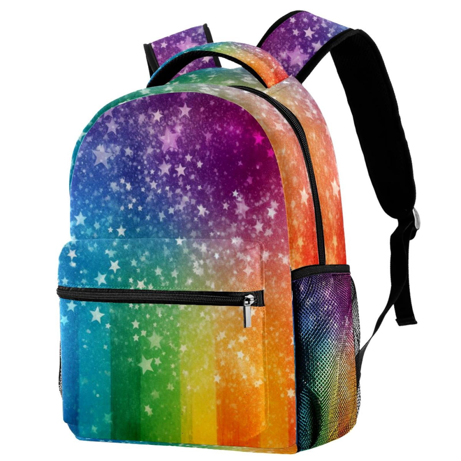 Rainbow Stars Pretty Casual Backpacks Lightweight Premium Backpack with ...