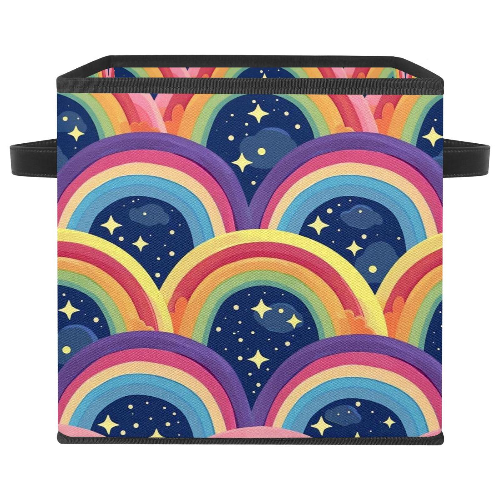 Rainbow Stars Storage Bins, Extra Large Closet Storage Cube for ...