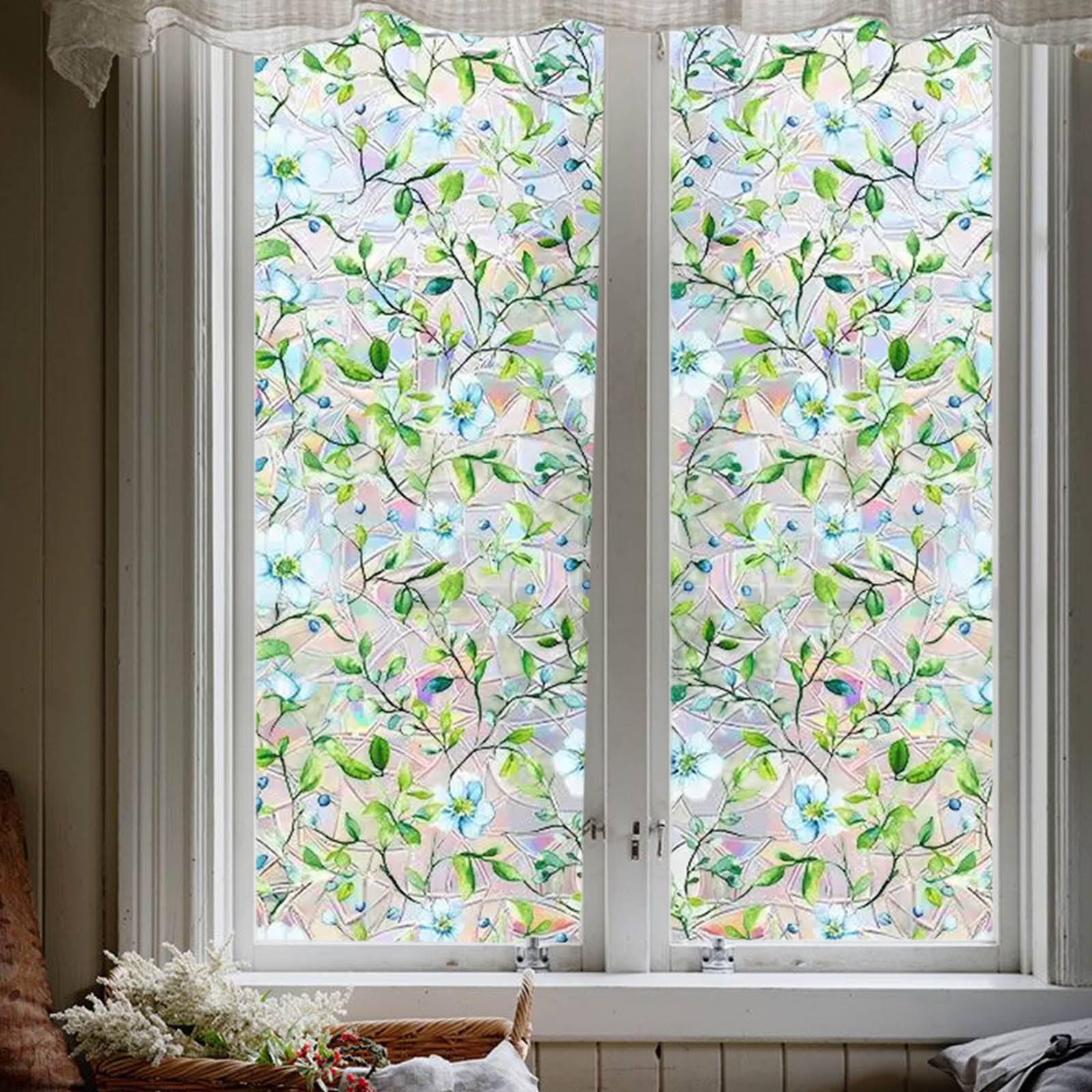 Rainbow Static Cling Window Film - Self-Adhesive Decorative Sun Catcher ...