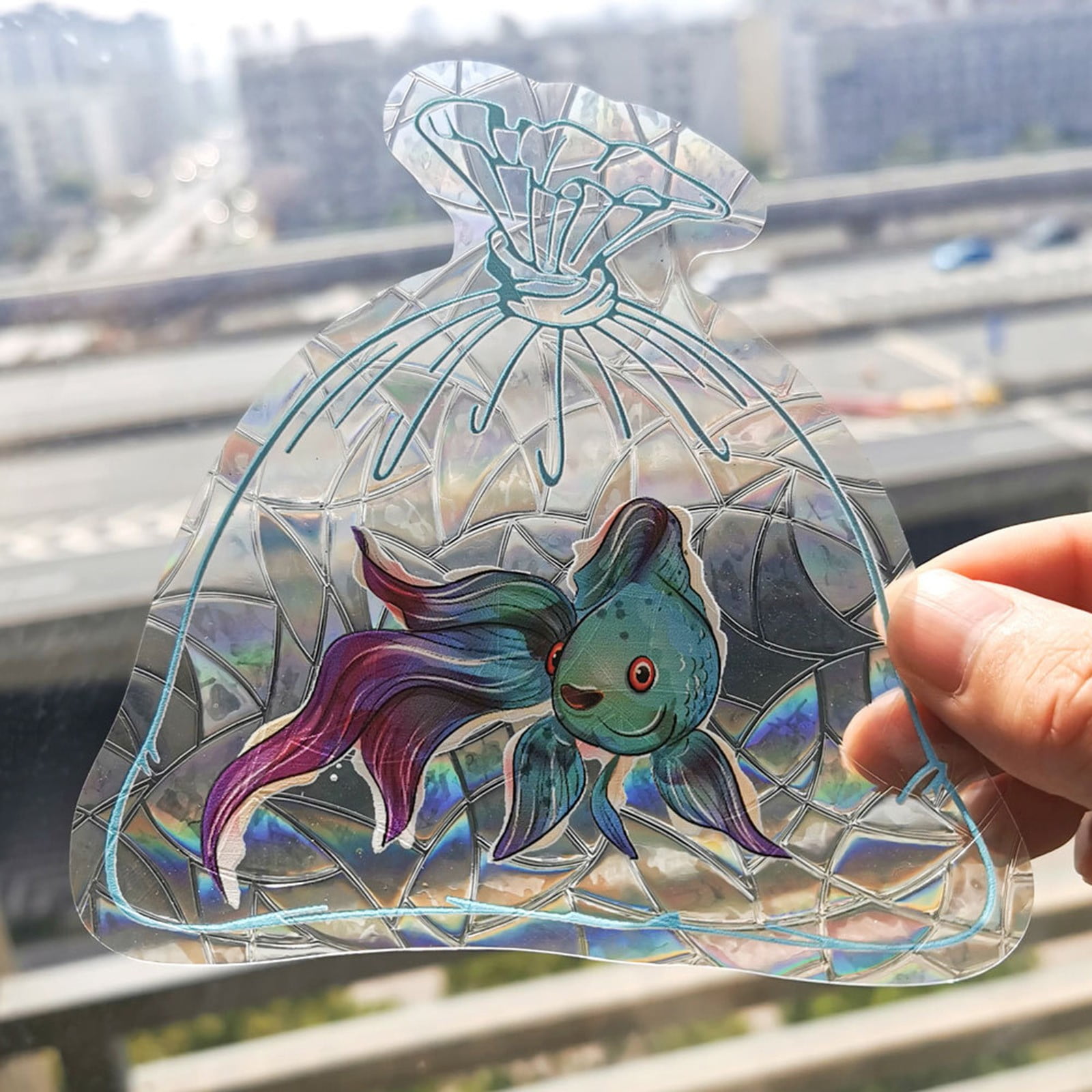 Rainbow Static Sticker Glass Sticker Non Film Window Film - Walmart.com