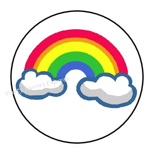Rainbow Sticker Party Favors Sticker Envelope Seals Labels Stickers ...