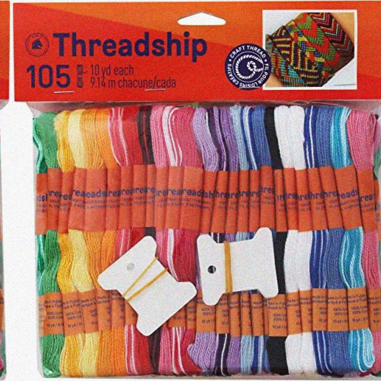 Rainbow Stitch Mega Bundle: 105-Color DMC Thread Pack - Walmart.com