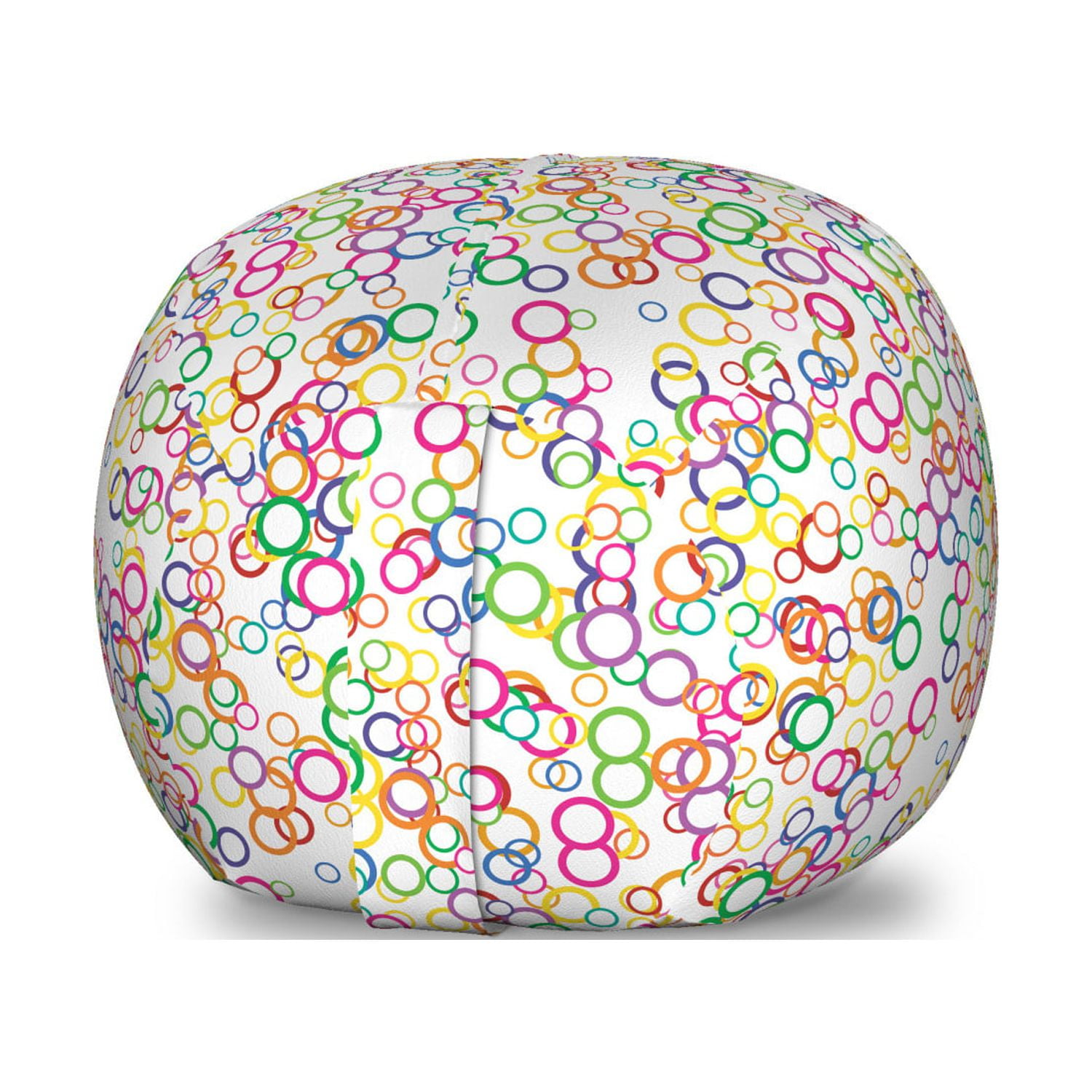 Rainbow Storage Toy Bag Chair, Circles Rainbow Party Gatherings ...