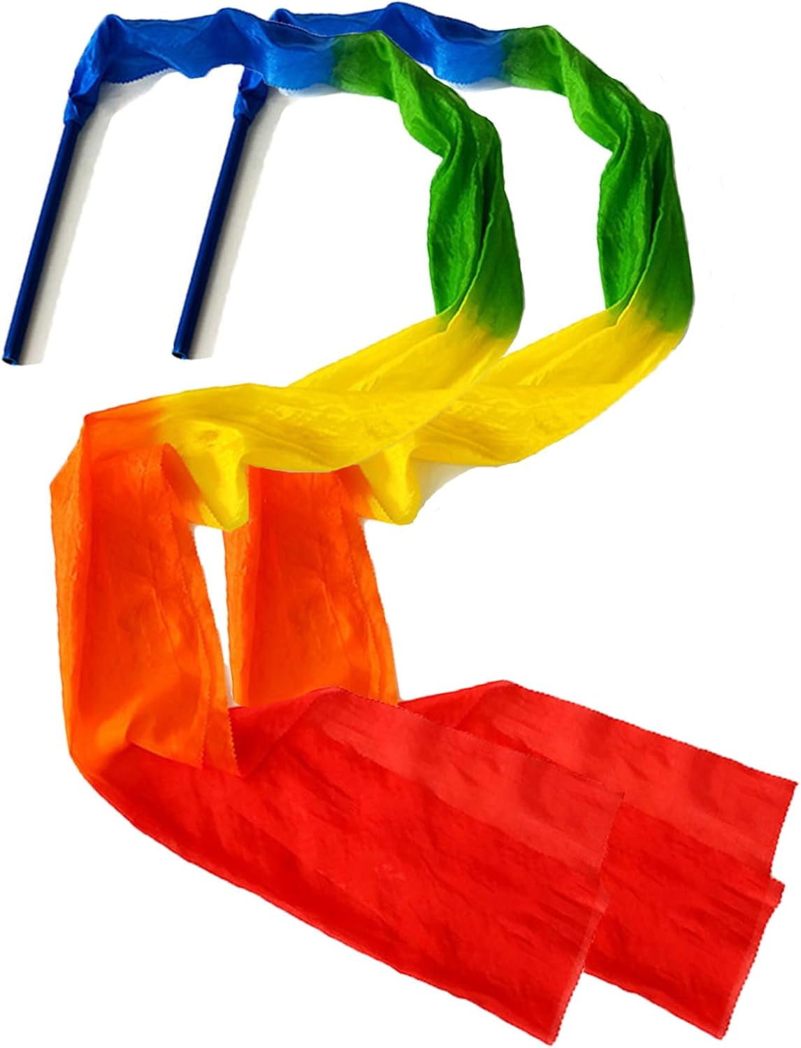 Rainbow Streamers, Dancing Streamer Long Ribbon Wand for Dance, Play ...