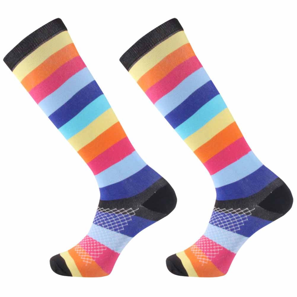 Rainbow Stripes Knee High Sports Socks for Men & Women - Walmart.com