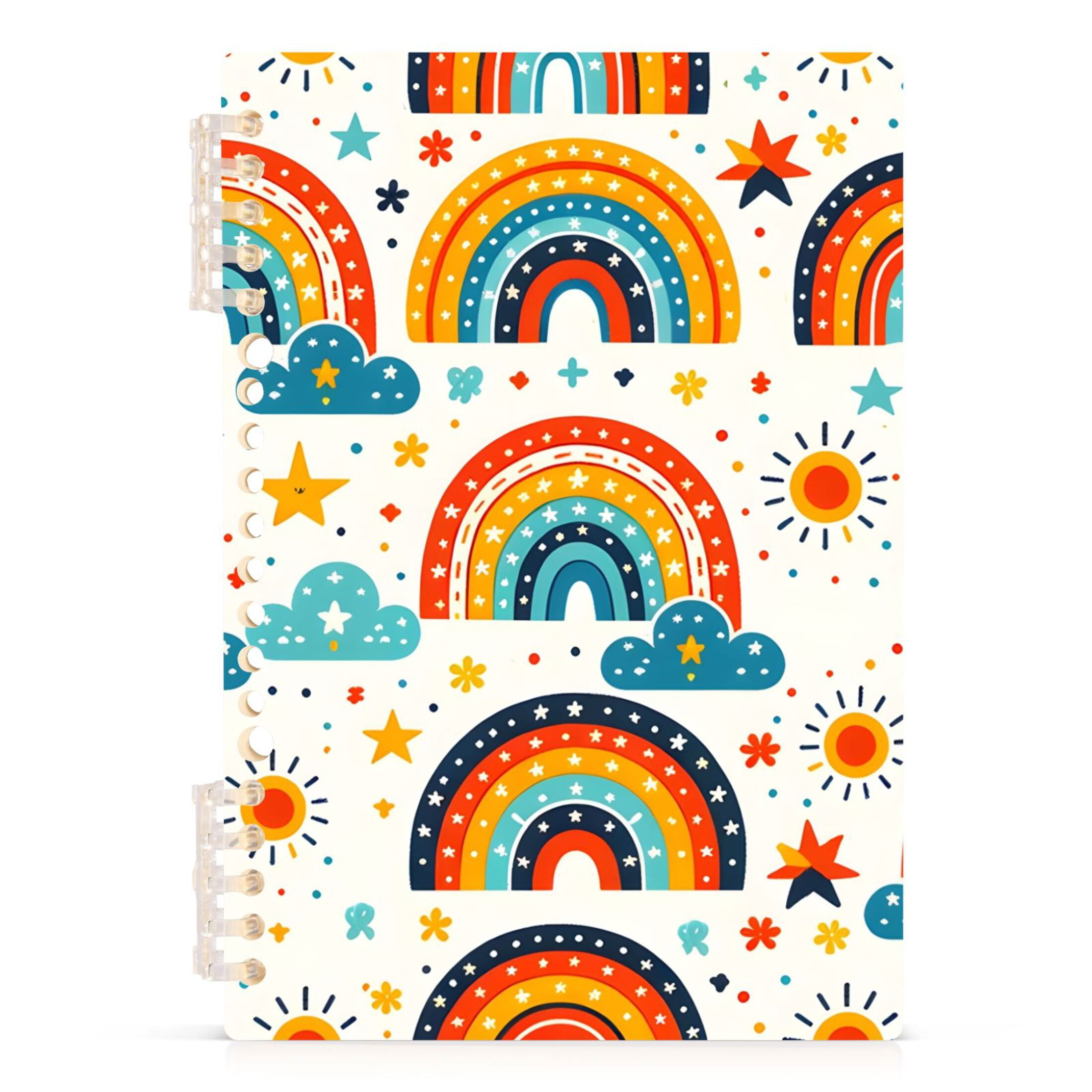 Rainbow Sun Star Cloud Notebooks 1-subject Journal 60 Sheets A5 College ...