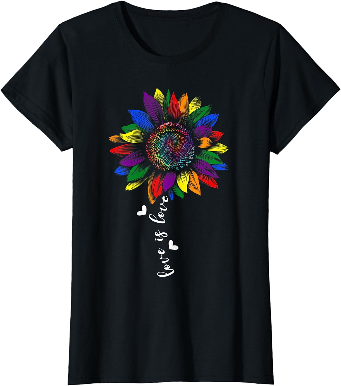 Rainbow Sunflower Love Is Love Lgbt Gay Lesbian Pride T Shirt