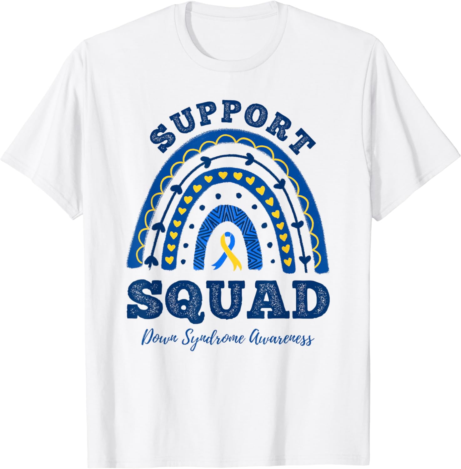 Rainbow Support Squad Down Syndrome Awareness T-Shirt - Walmart.com