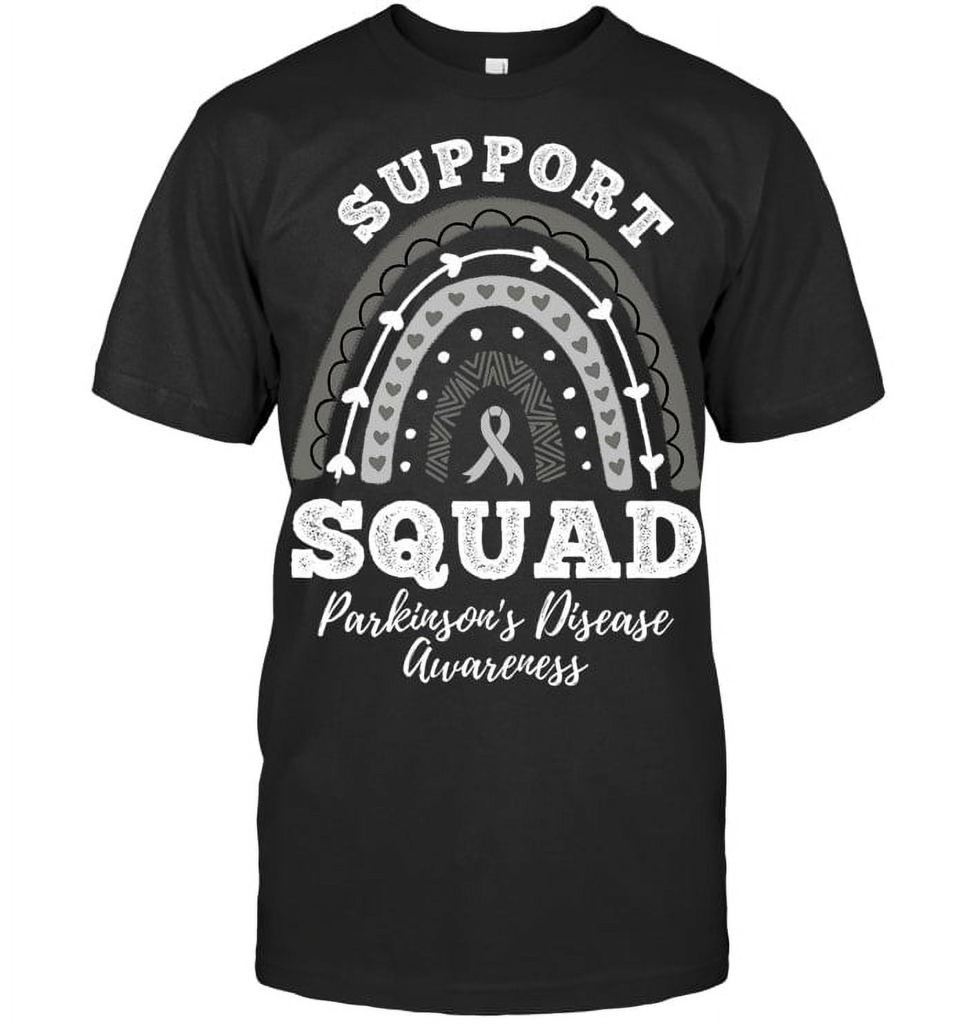 Rainbow Support Squad Parkinsons Disease Parkinson Awareness T Shirt ...