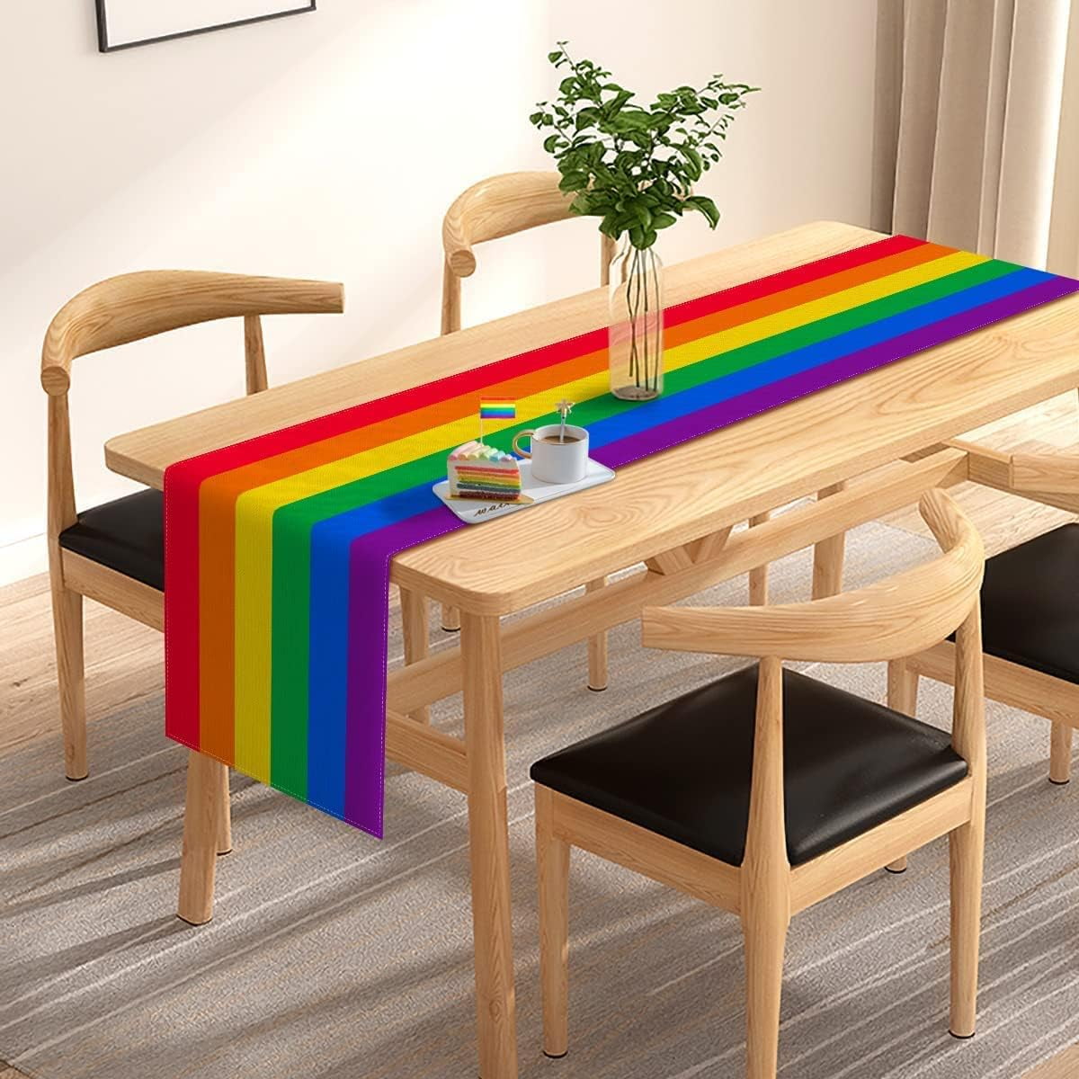 Rainbow Table Runner Pride Day LGBT Gay Pride Lesbian Transgender ...