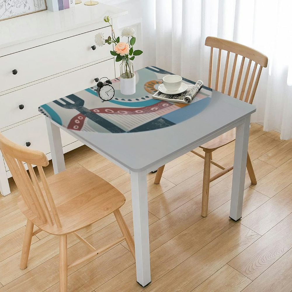 Rainbow Tablecloth Mid Century Abstract Rainbow Cloud Heart Arch ...