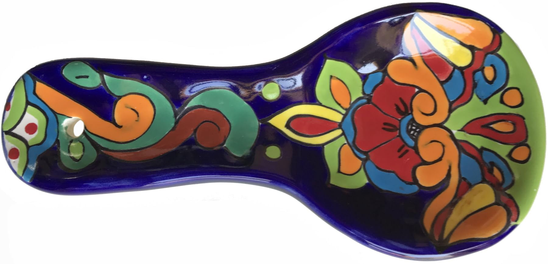 Fine Crafts Imports Rainbow Talavera Ceramic Spoon Rest - Walmart.com