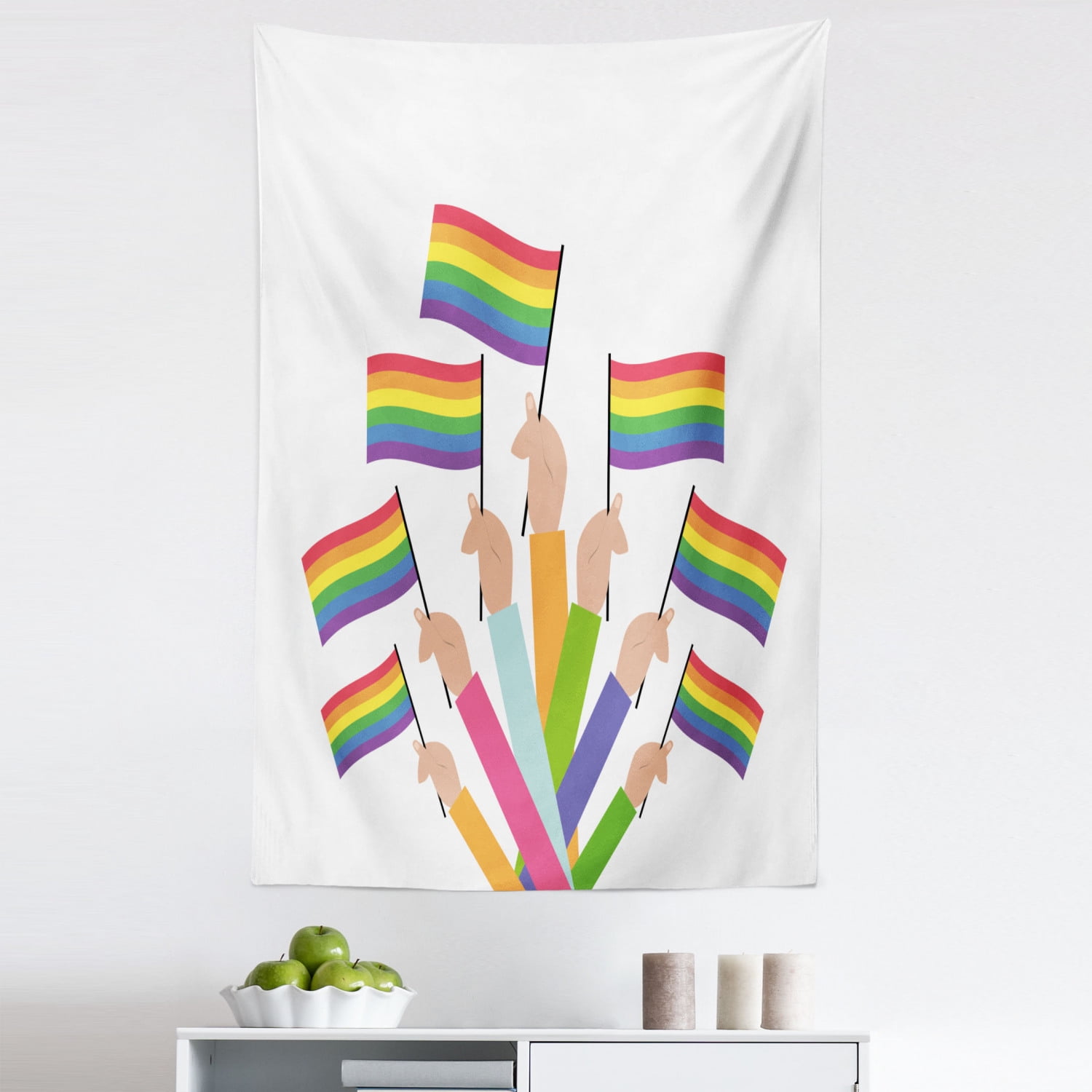 Rainbow Tapestry, LGBT Pride Rights Solidarity Love Wins Community on ...