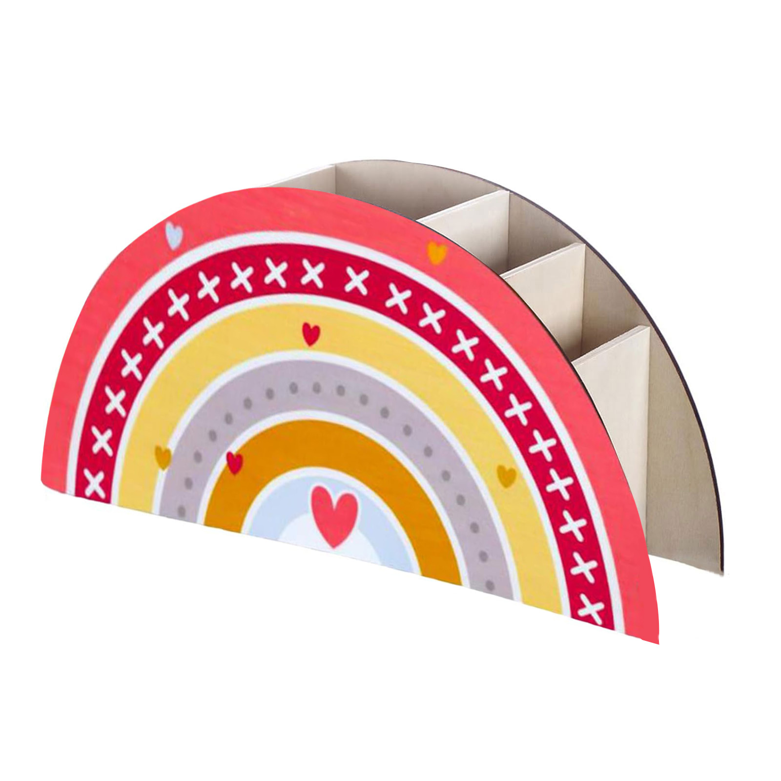 Rainbow Themed Pencil Organizers Pen Organizers 5 Segments Pencil ...
