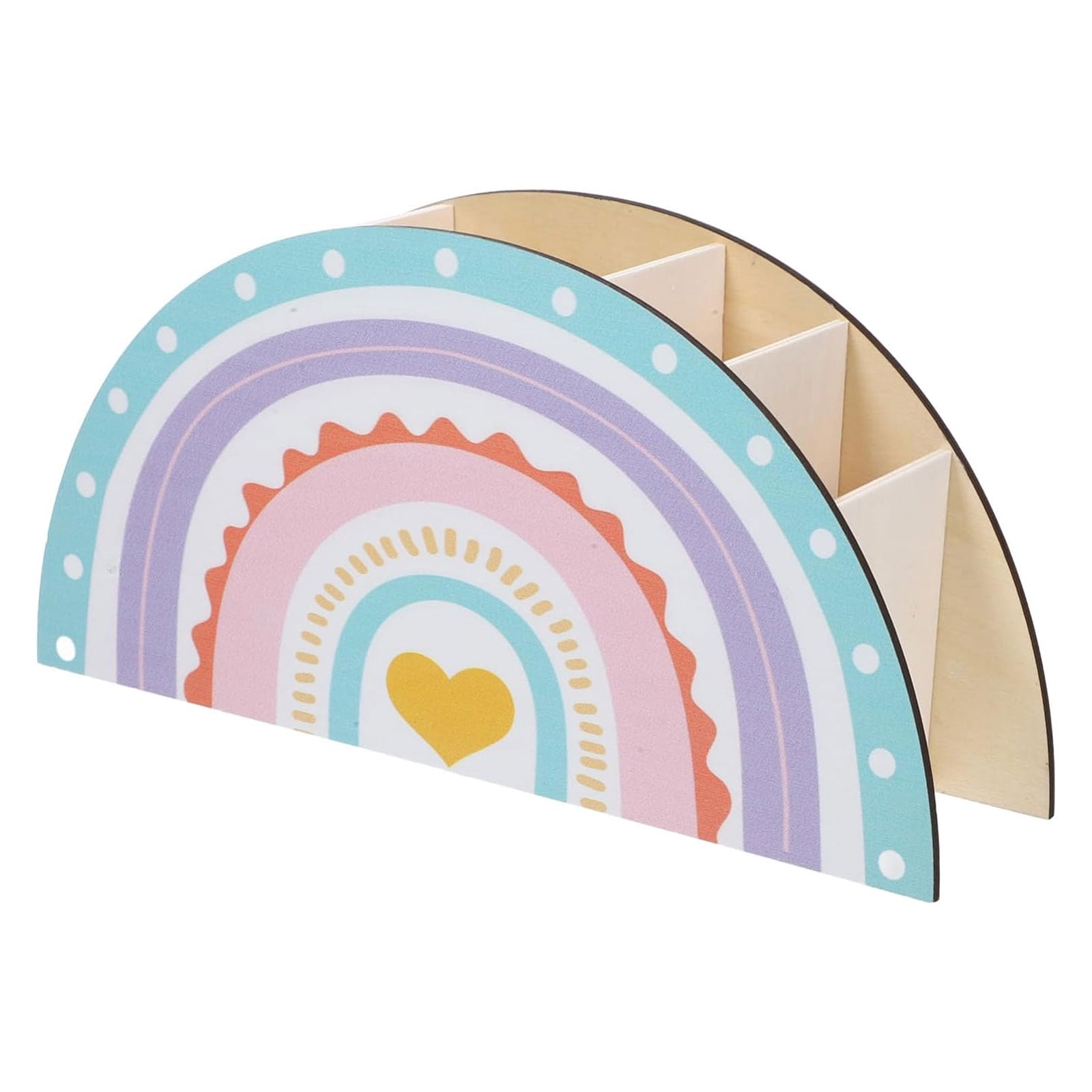 Rainbow Themed Pencil Organizers Pen Organizers 5 Segments Pencil ...