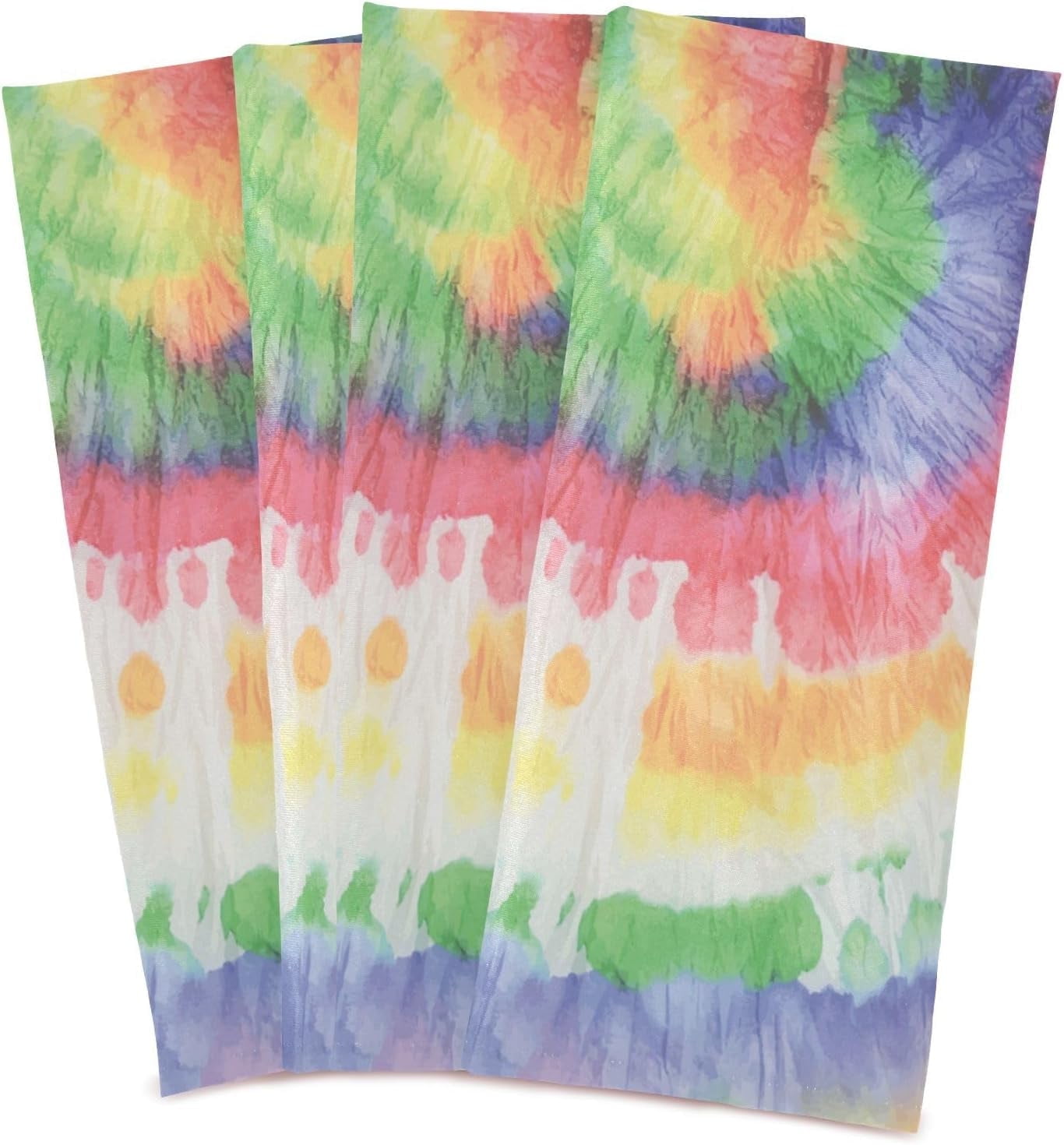 Rainbow Tie Dye Swirl Hippie Circle Batik Kitchen Towel, Dish Towels ...