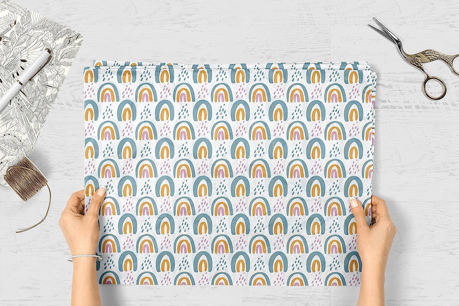 Rainbow Tissue Paper for Gift Wrapping (100 Sheets, 20x30 inch)-Colored ...