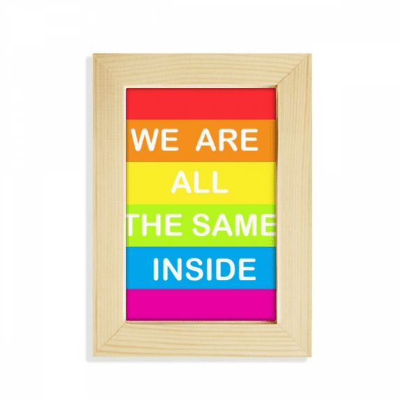 Rainbow Transgender LGBT Desktop Display Photo Frame Picture Art ...