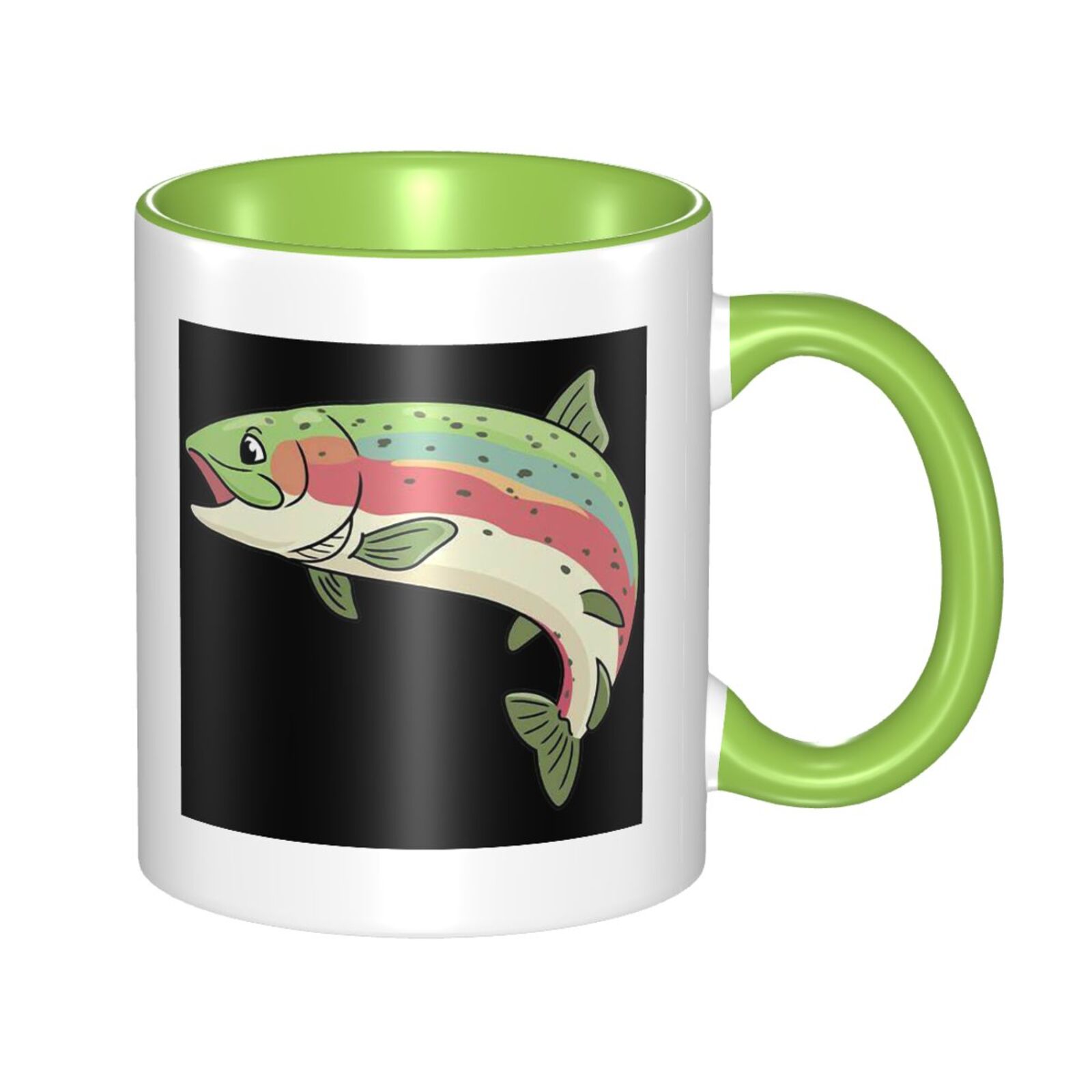 Rainbow Trout Fish Cute Coffee And Tea Mug - Ceramic Coffee Mugs For ...
