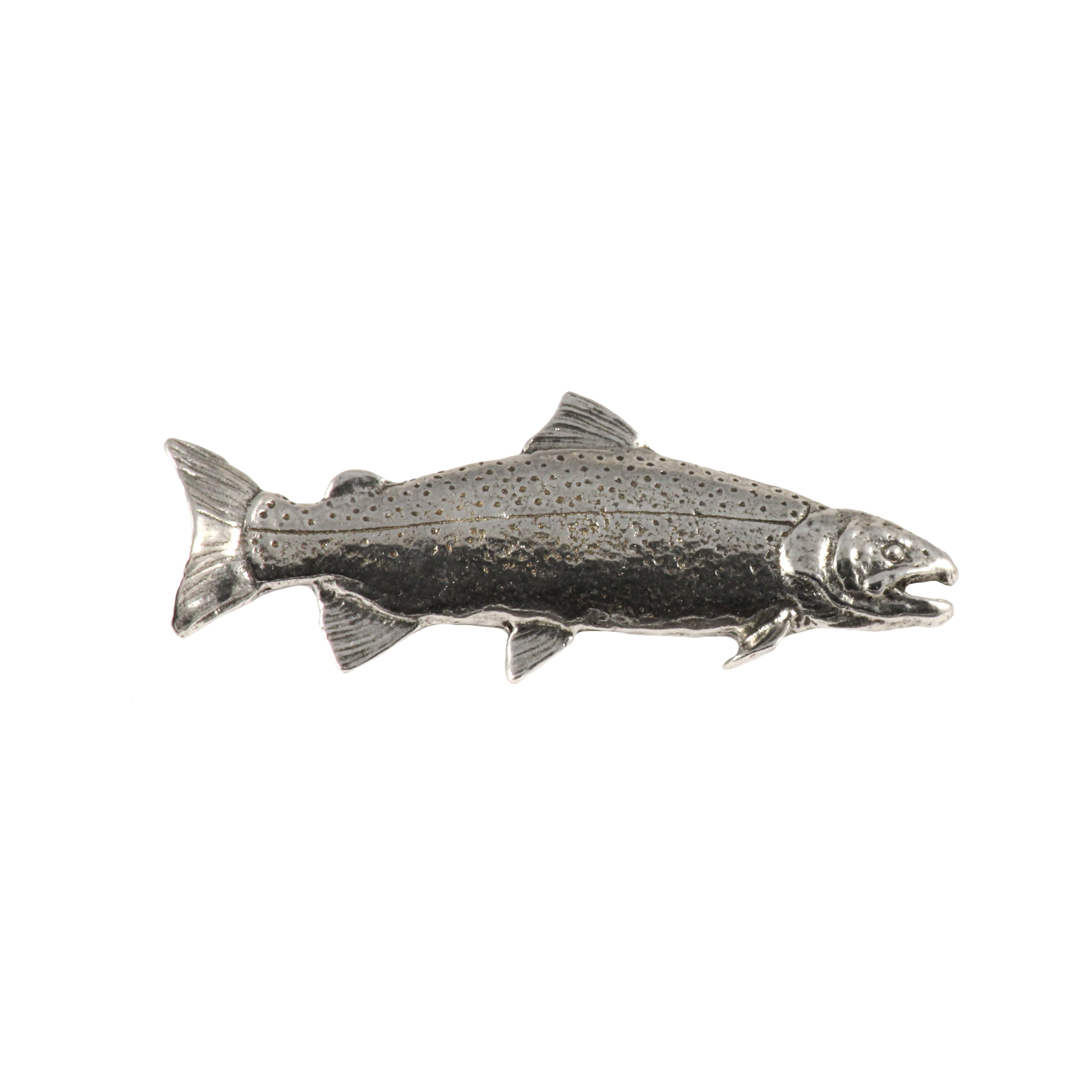 Rainbow Trout Pin, F001, Realistic Pewter Lapel, Hat, Fishing Brooch ...