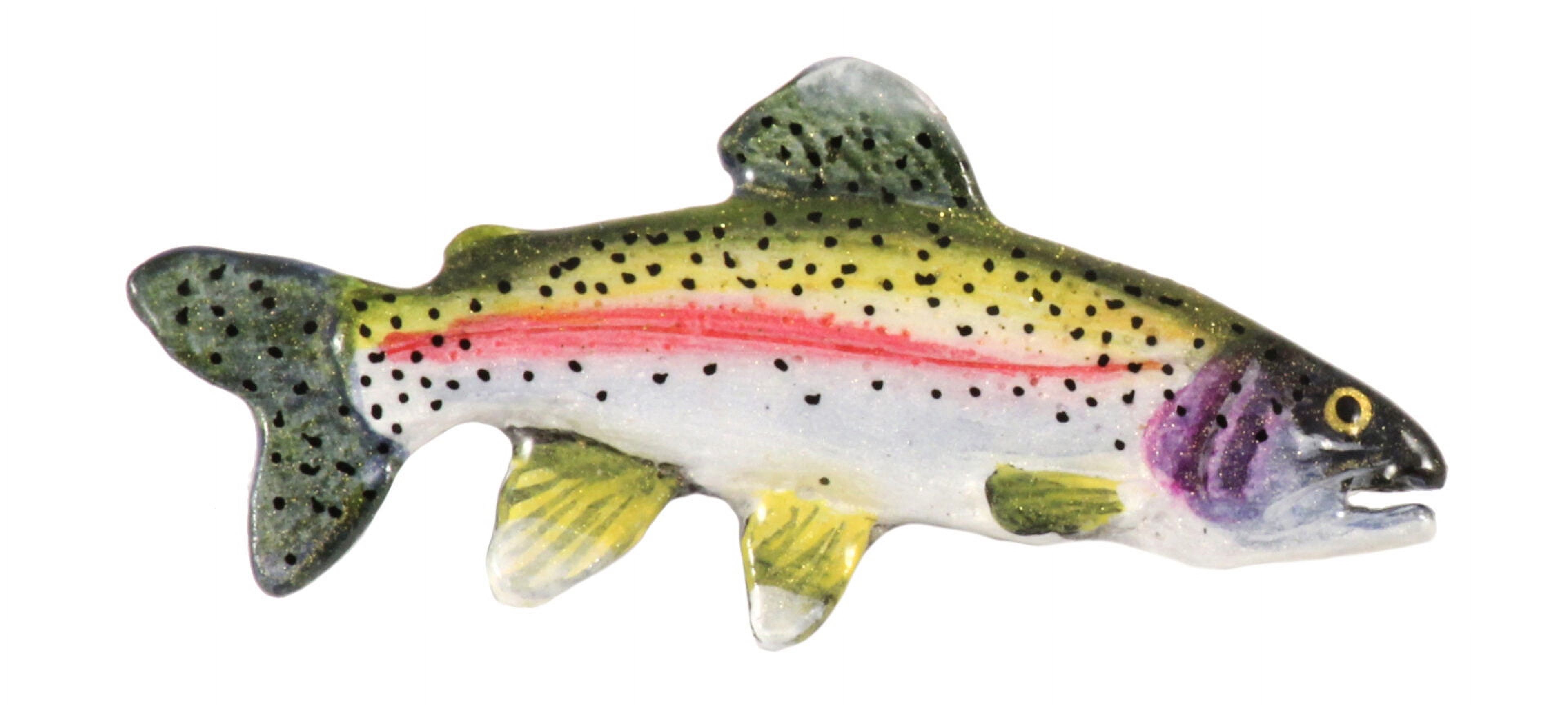 Rainbow Trout Pin, FP002, 1 1/2" Lapel Pin, Hat, Pins, Brooch, Brooches ...