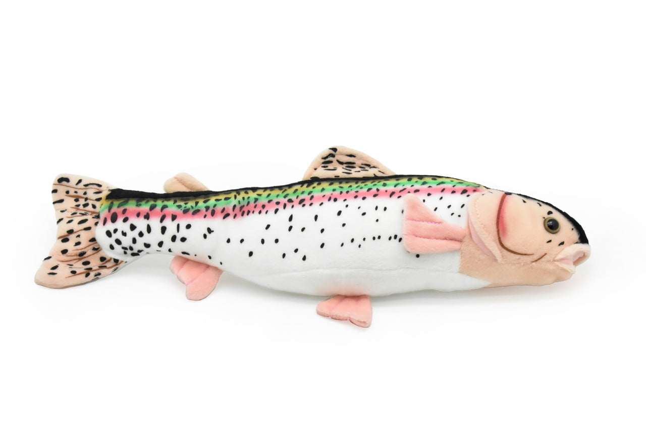 Rainbow Trout Plush Toy, Realistic Stuffed Animal, Soft Plush Fish ...
