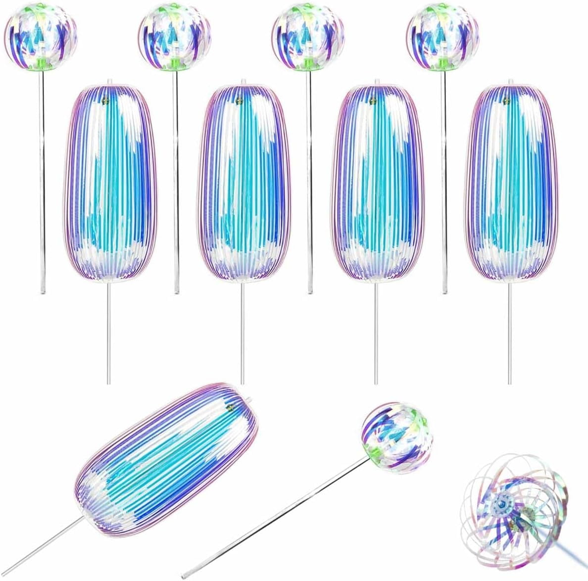 Rainbow Twirler,Rainbow Twirler Stick,Magic Party Bubble Wand,Spin ...