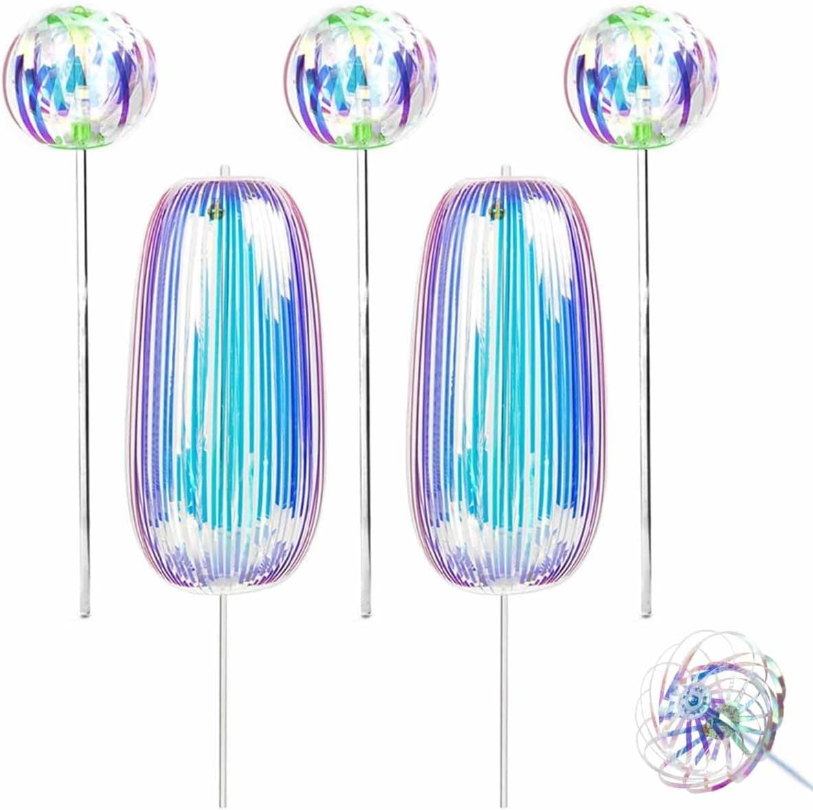 Rainbow Twirler,Rainbow Twirler Stick,Magic Party Bubble Wand,Spin ...