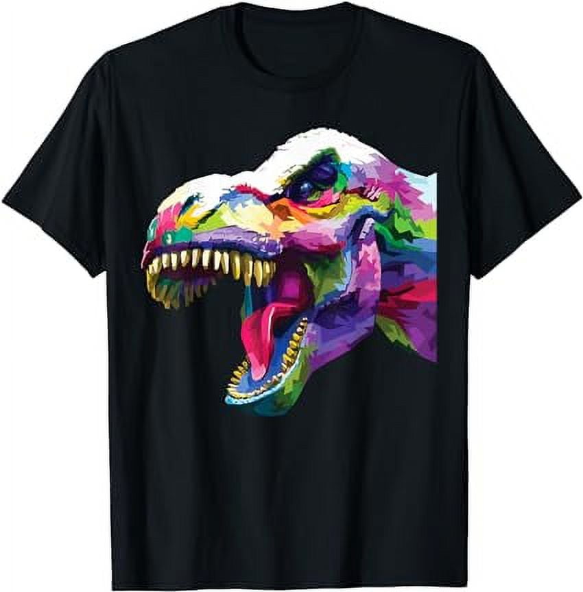 Rainbow Tyrannosaurus Rex Prehistoric Dinosaur T Rex T-Shirt - Walmart.com