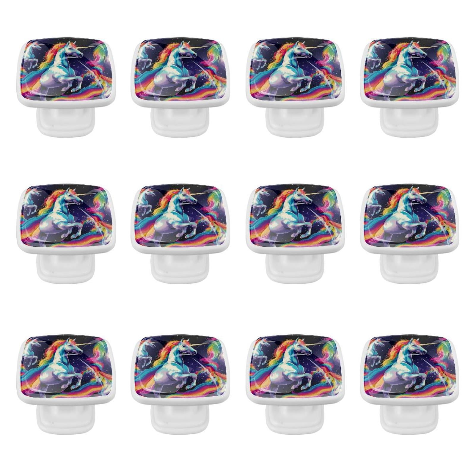 Rainbow Unicorn Kitchen Cabinet Knobs 12 Pack Drawer Knobs Cabinet ...