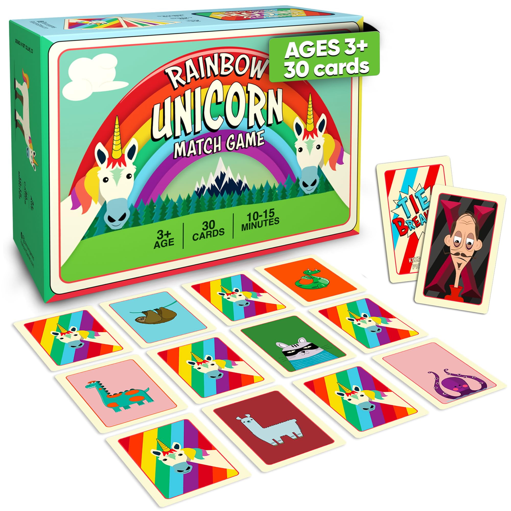 Rainbow Unicorn Match Game AIF4 - Memory Games for Games, Preschool ...
