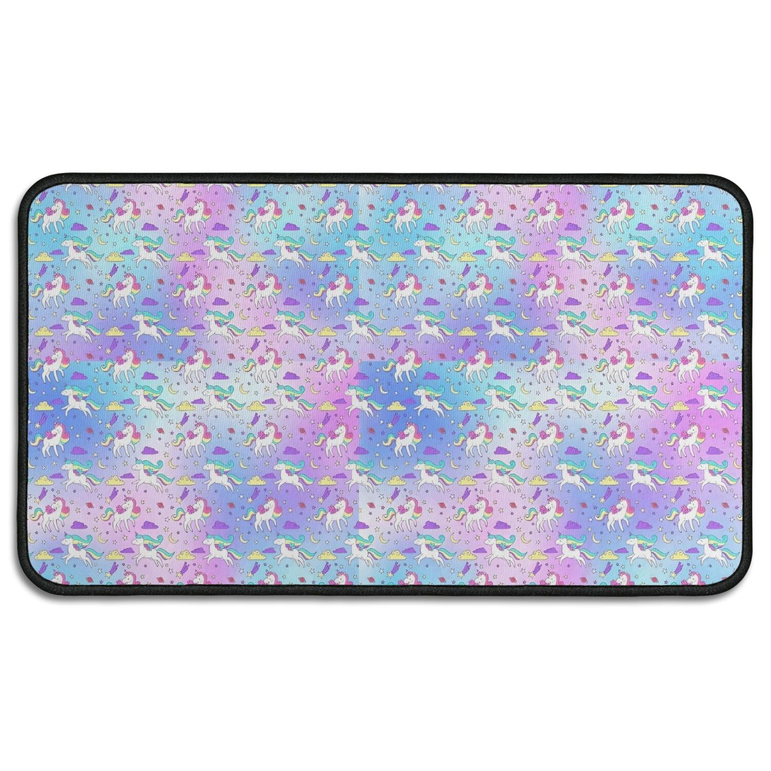 Rainbow Unicorn Pattern Door Rugs,Washable Non Slip Door Mats Indoor ...