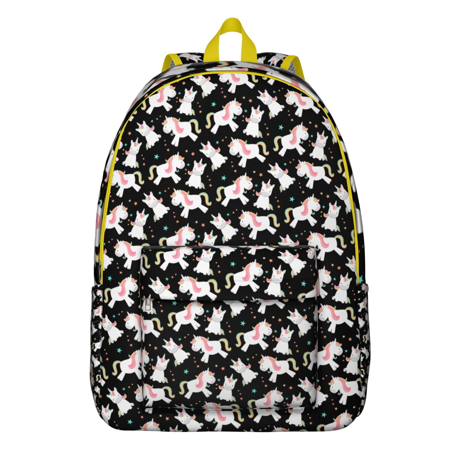 Rainbow Unicorn School Backpack, Waterproof Bookbag with Cute Cartoon ...