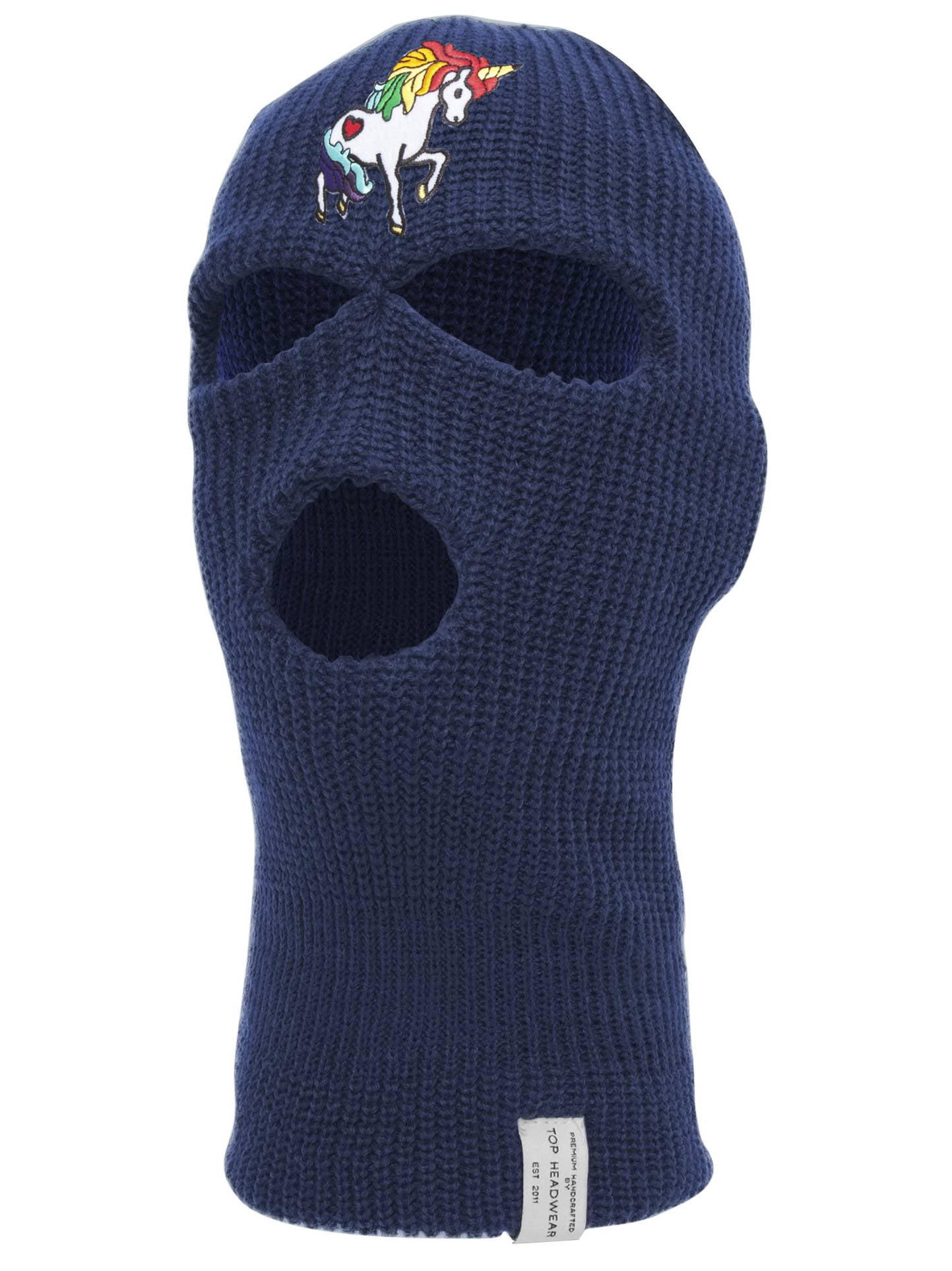 Rainbow Unicorn Ski 3 Hole Mask, Navy - Walmart.com