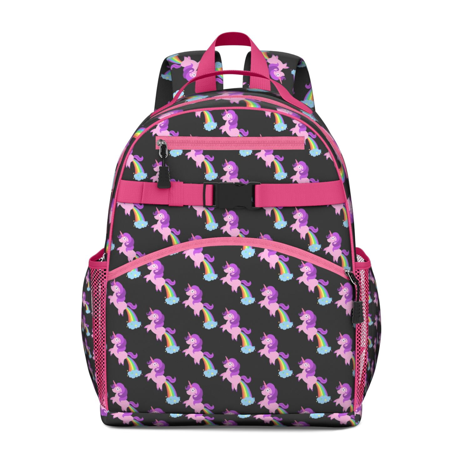 Rainbow Unicorn Students Backpack Cartoon Fantasy Animal Design with ...