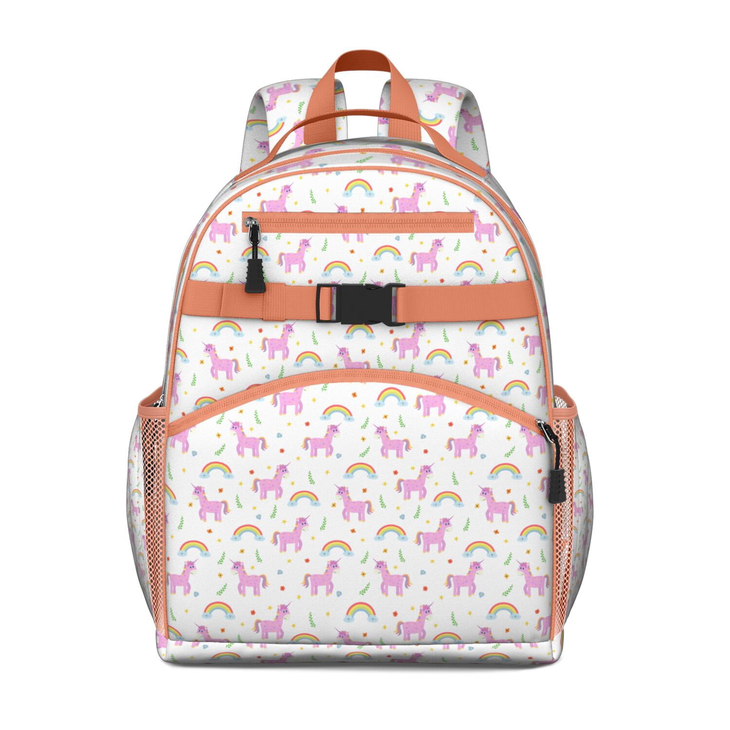 Rainbow Unicorn Students Backpack Cartoon Fantasy Animal Design with ...