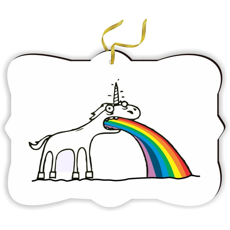Unicorn Vomit Rainbow Vomiting Unicorn With Rainbow T Shirt | Zazzle