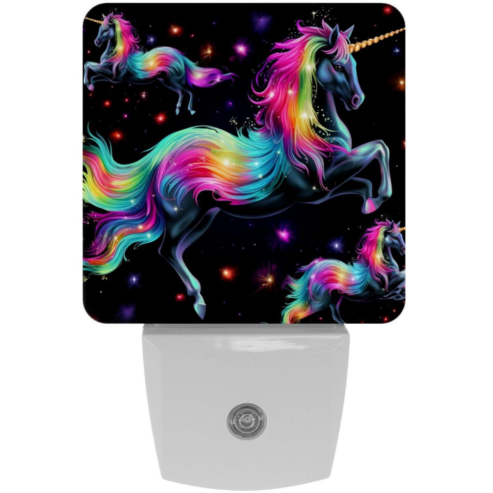 Rainbow Unicorns LED Square Night Lights: Compact and Energy-Efficient ...