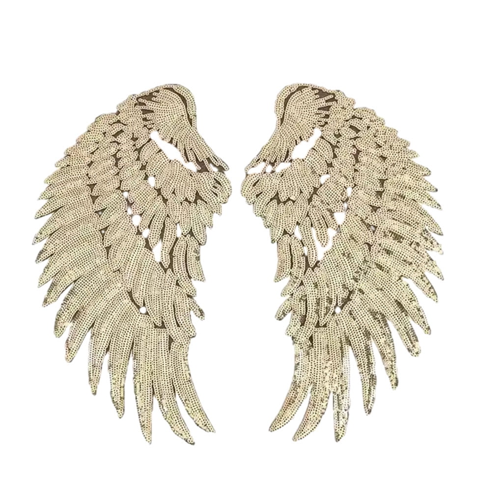 Rainbow Unique And Stylish Sequin Wing Appliques For Clothing ...