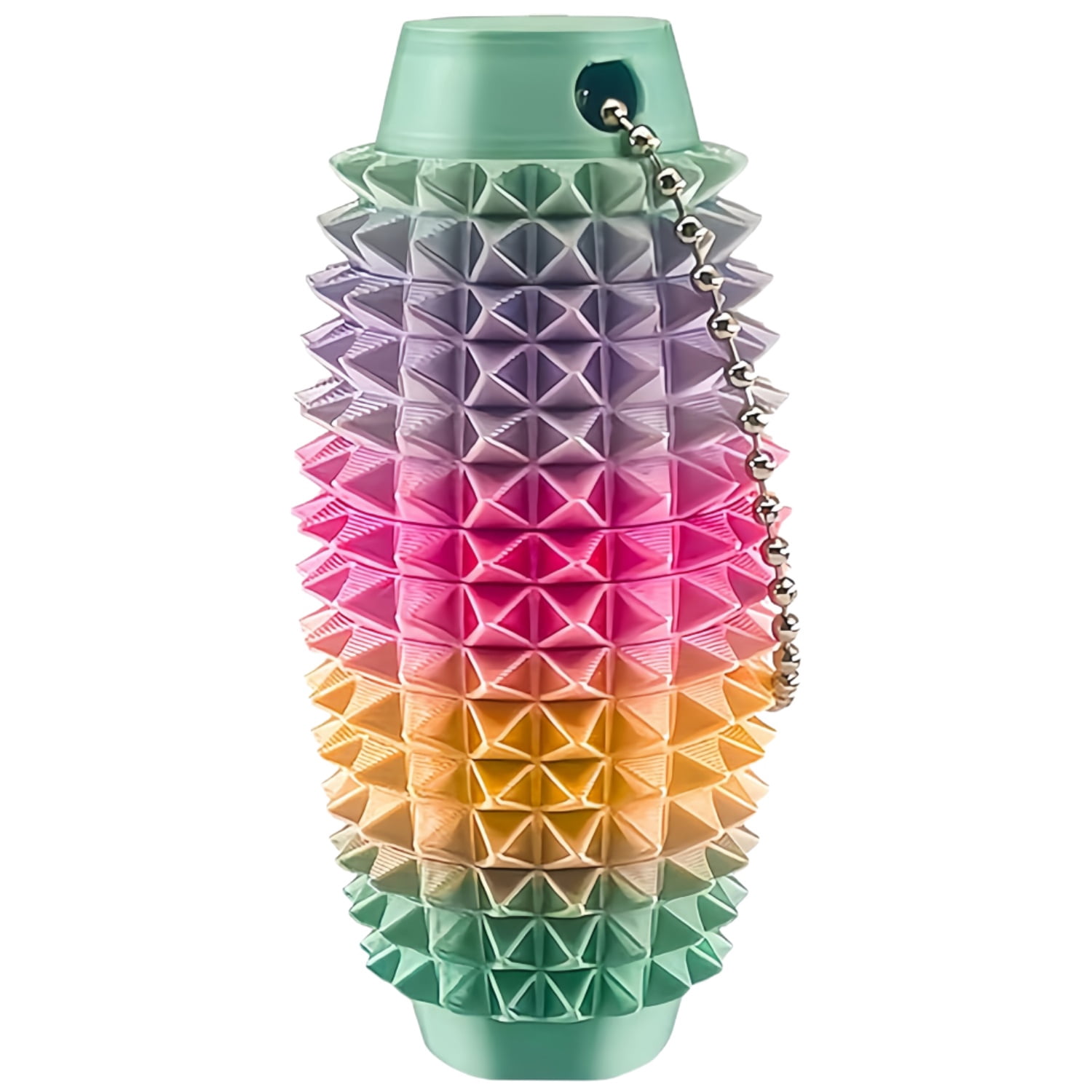 Rainbow Upgrade Spiky Grippie Stim Keychain Fidget Toys Anxiety Relief ...