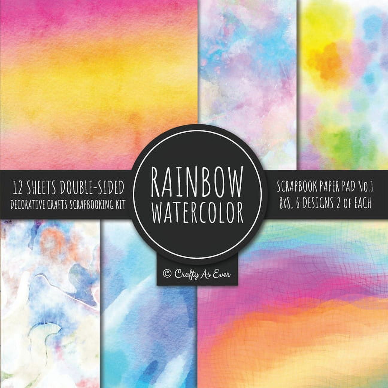 Rainbow Watercolor Scrapbook Paper Pad Vol.1 Decorative Crafts ...