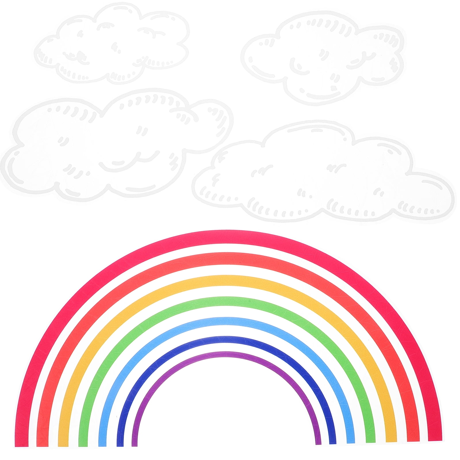 Rainbow Window Cling Glass Window Decal Indoor Window Sticker Static ...